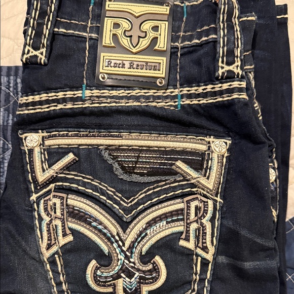 Rock Revival | Jeans | Rock Revival Embroidered Black Jeans For Men ...